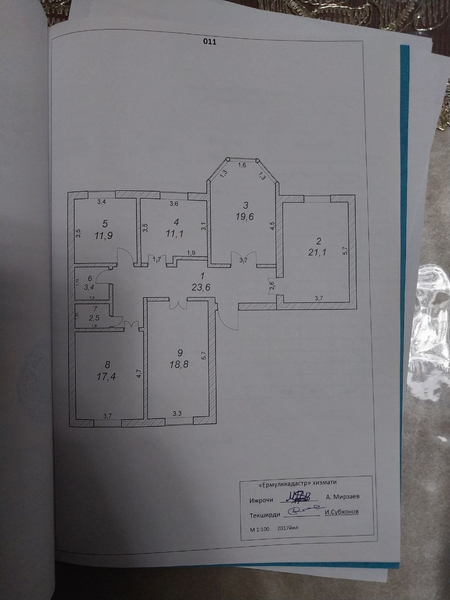 Kirpichni 4xona 2-etaj 130 kv