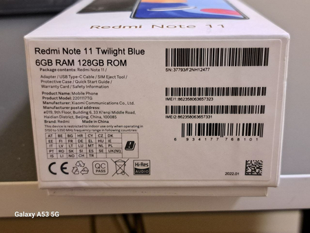 Продам телефон redmi note 11  6/128gb в хорошем состоянии