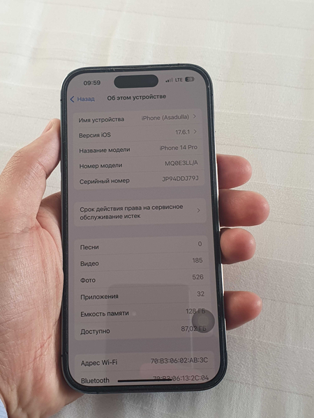 apple iphone 14 pro 128 gb, LLA, ideal xolatda