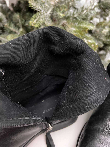 Кожаные сапоги ZARA, размер 35
