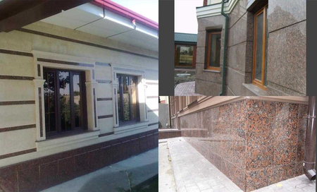 Облицовка фасадов, укладка полов, все виды отделки из мрамора, гранита