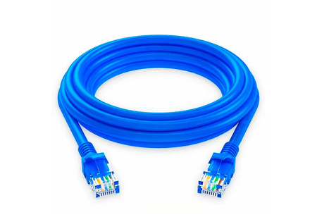 Новый сетевой кабель CAT6E - 1м (RJ-45, патч-корд)