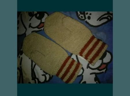 Варежки шерстяные