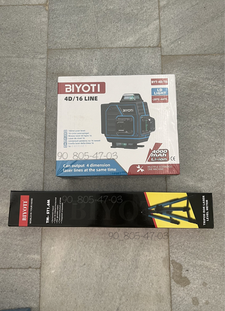 Лазерный уровень “Biyoti” 4d  360*/16Line
