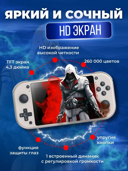 Игровая приставка консоль М17, 64Гб 20000 игр