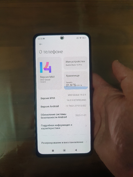 Srochna sotiladi Xiaomi Redmi Note 10 Pro 6+2/128Gb Black 4G