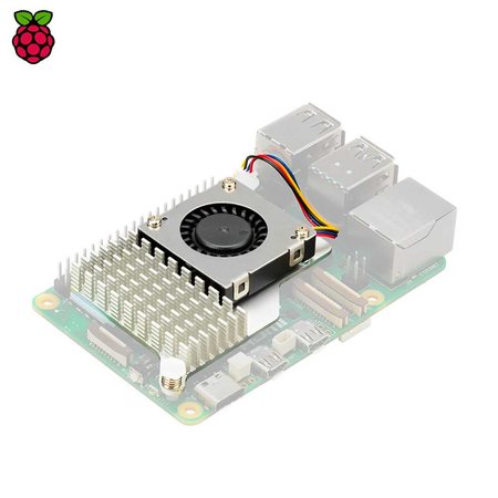 Радиатор с активным кулером - для Raspberry Pi 5