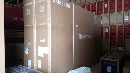 Премиум телевизор SAMSUNG 75 FRAME QLED 2022 NEW SMART 4K официальный