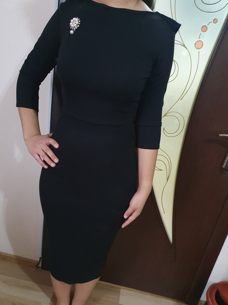 Платье черное в стиле коко