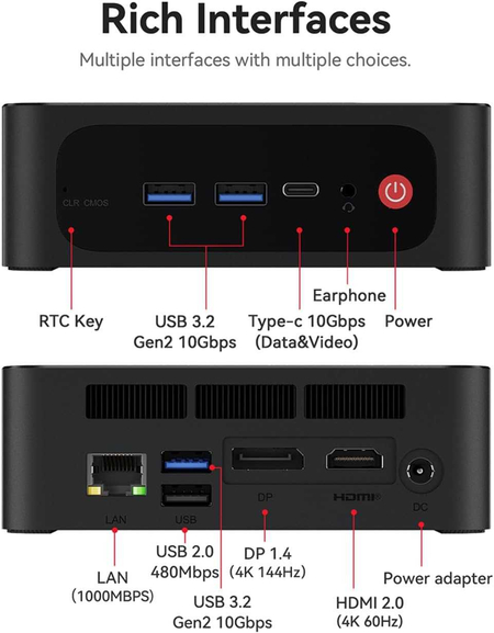 МиниПк MIniPC Beelink SER5 MAX AMD Ryzen 7 5800H 32GB/500GB