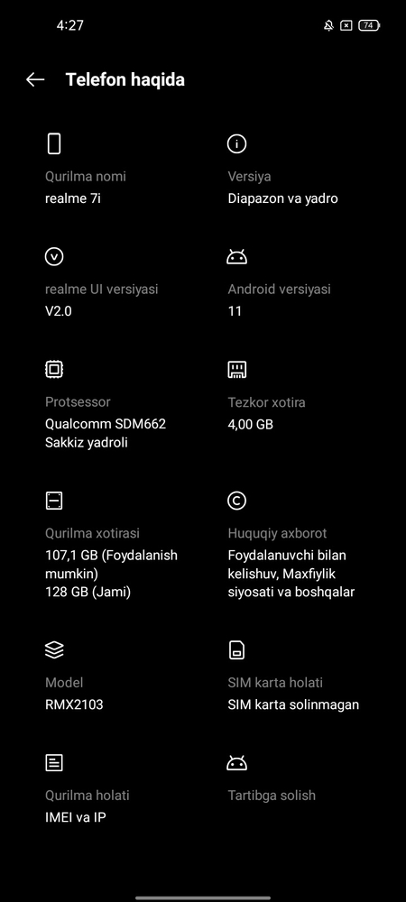 Realmi 7i 4/128GB