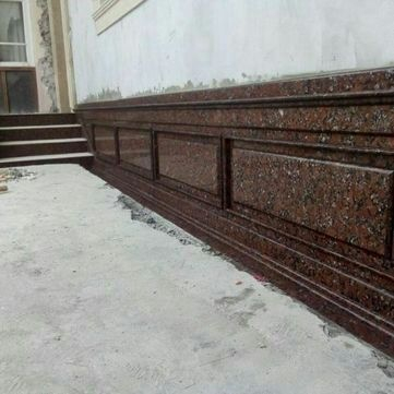Granit tosh. Travertin toshlardan sokil va fasadga teramiz