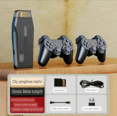 IGAME kki o‘yinchi simsiz boshqaruvchi 2ta joistik bilan [20 000 ta o‘