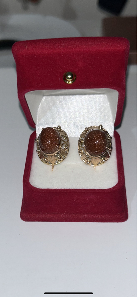 Сережки золотые 585 Советское золото