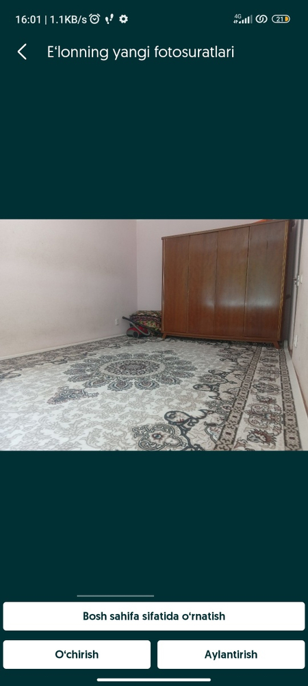 Chilonzor tumanida qizlar uchun kvartira