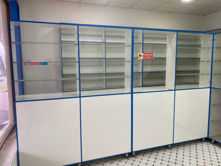 Таёр АПТЕКА учун мебель полка.Полки и витрины для аптеки