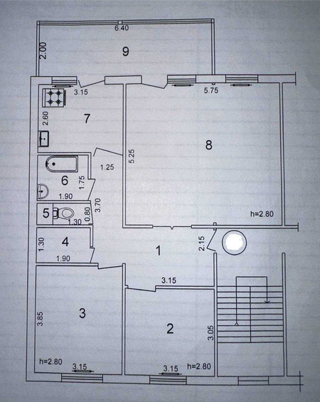 Карасу-4, 4/2/5, Требует ремонта, 93м2, ор-р Конечная, 121-школа