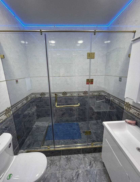 Душ кабина, Душевая кабинка, Перегородка из Закалённого Стекло