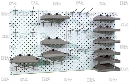 Panel teshilgan, raf metall