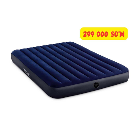 Intex 64759 Надувной матрас 152х203х25см Бесплатная Доставка