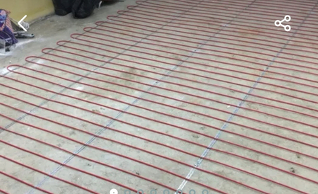 Tyopliy pol optom i ustanovka