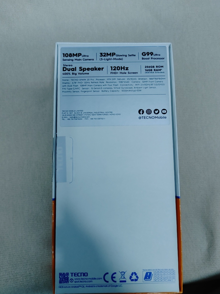 Tecno sprak 20 proi
