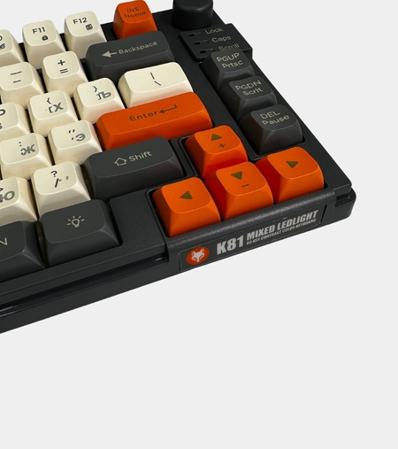 Проводная клавиатура игровая, Xunfox k81, мембранная тихая клавиатура
