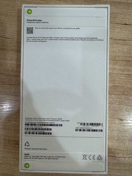 Iphone 16 pro max titanum 256gb