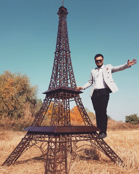 Paris Eyfel minorasi tele maketi