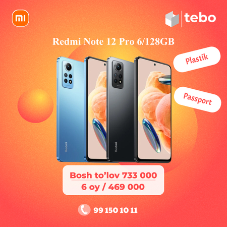Xiaomi smartfonlarini bo'lib to'lashga xarid qiling(muddatli to'lov)