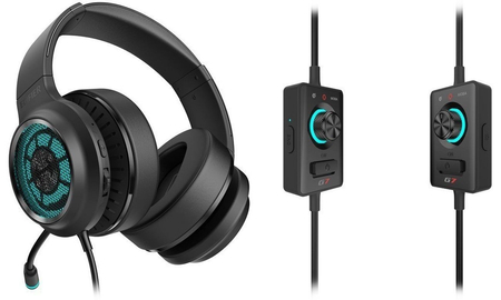 СКИДКА! RGB/7.1 Edifier G7 (50мм динамики) Игровые Наушники/Гарнитура