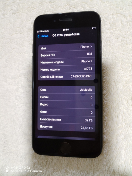 IPhone 7  32GB  Yomkost 100%