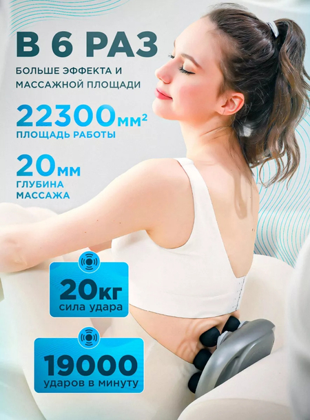 Массажер перкуссионный для спины и тела электрический