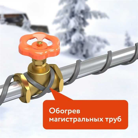 Нагревательный кабельдля  водостоков, желобов и сливных воронок.