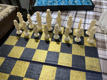 Шахматы фигурки из слоновой кости Китай 19в