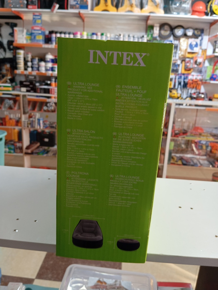 Надувное кресло с пуфиком Ultra Lounge Intex