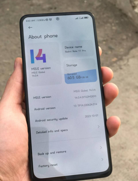 Redmi not 11 pro