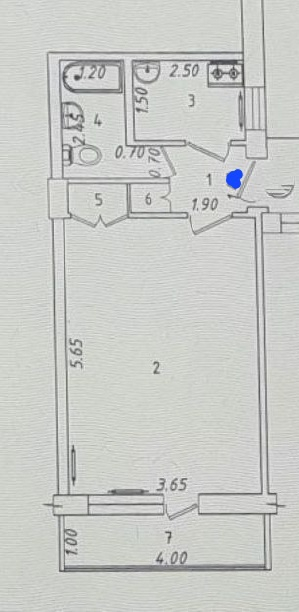 Продажа 1/2/4 на Юнусабад-2, Галерейка, 1 хонали сотилади