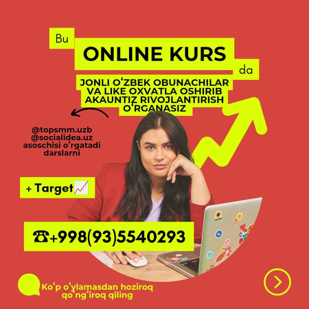 Online Kurs batafsil quyida keltirilgan