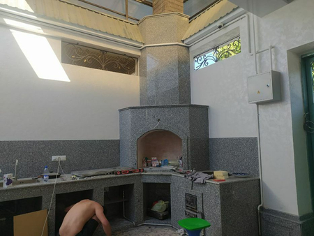 Кладка барбекю, камина. Строительство очагов, печей. Облицовка.