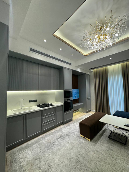 Новостройка ЖК Gardens Tashkent City 2 комнатная 1 этаж,56м2.Авторская