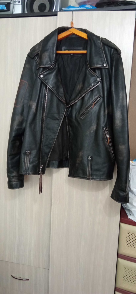 Мужская Кожаная куртка косуха Harley Davidson