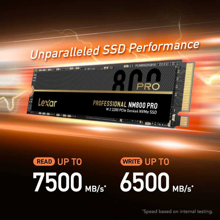 Твердотельный накопитель Lexar NM800 PRO M.2 NVMe 1TB 7500MB/s