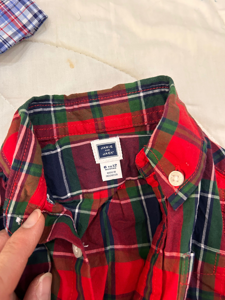 Рубашки 6-9-12-18 мес. ralph lauren, janie and jack