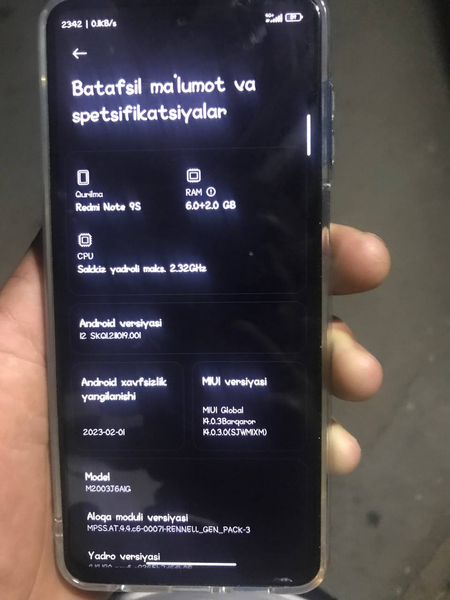 Redmi not 9s 128gb/6+2gb ram