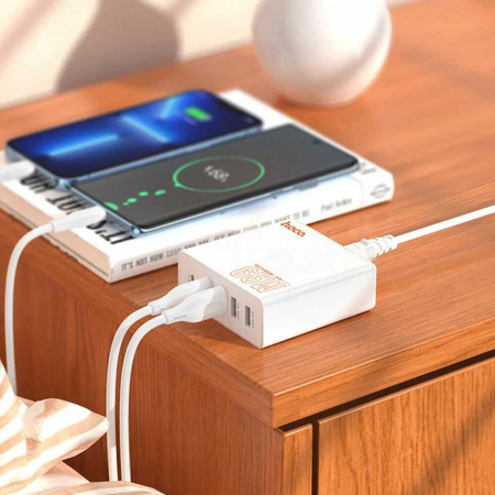 Сетевое зарядное устройство Hoco C114A быстрая зарядка 65W