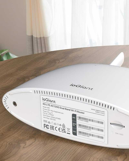 GSM Wi-Fi Router ioGiant 4G LTE Mobile AC1200 Dual-band