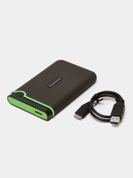 Внешний хард, портативный жесткий диск Transcend 2ТБ USB 3.1