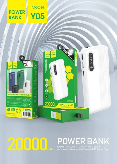 Powerbank 20 000 mAh. Бошкача турлари хам бор . Аккумулятор для зарядк
