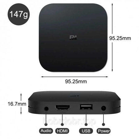 Оригинал ТВ-приставка Xiaomi Mi Box S 4K 2nd Gen Доставка, Гарантия